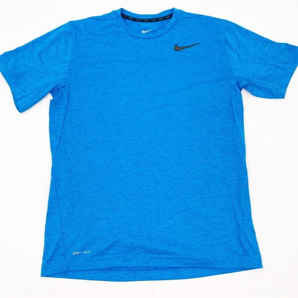 Nike | Shirts | Nike I Tee Dri Fit Blue Medium | Poshmark